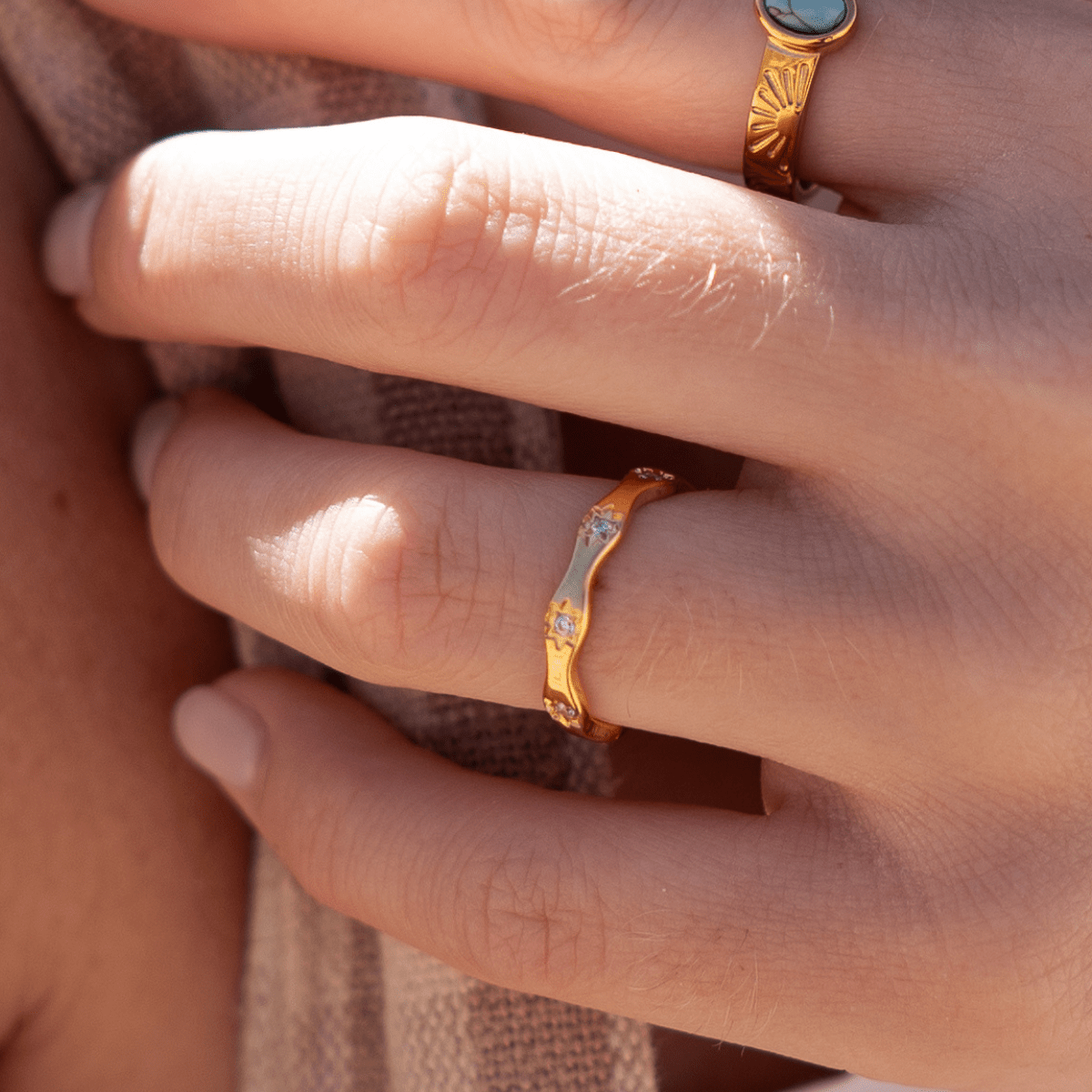 The Nova Band Ring – Gold Plated, Waterproof & Tarnish-Free